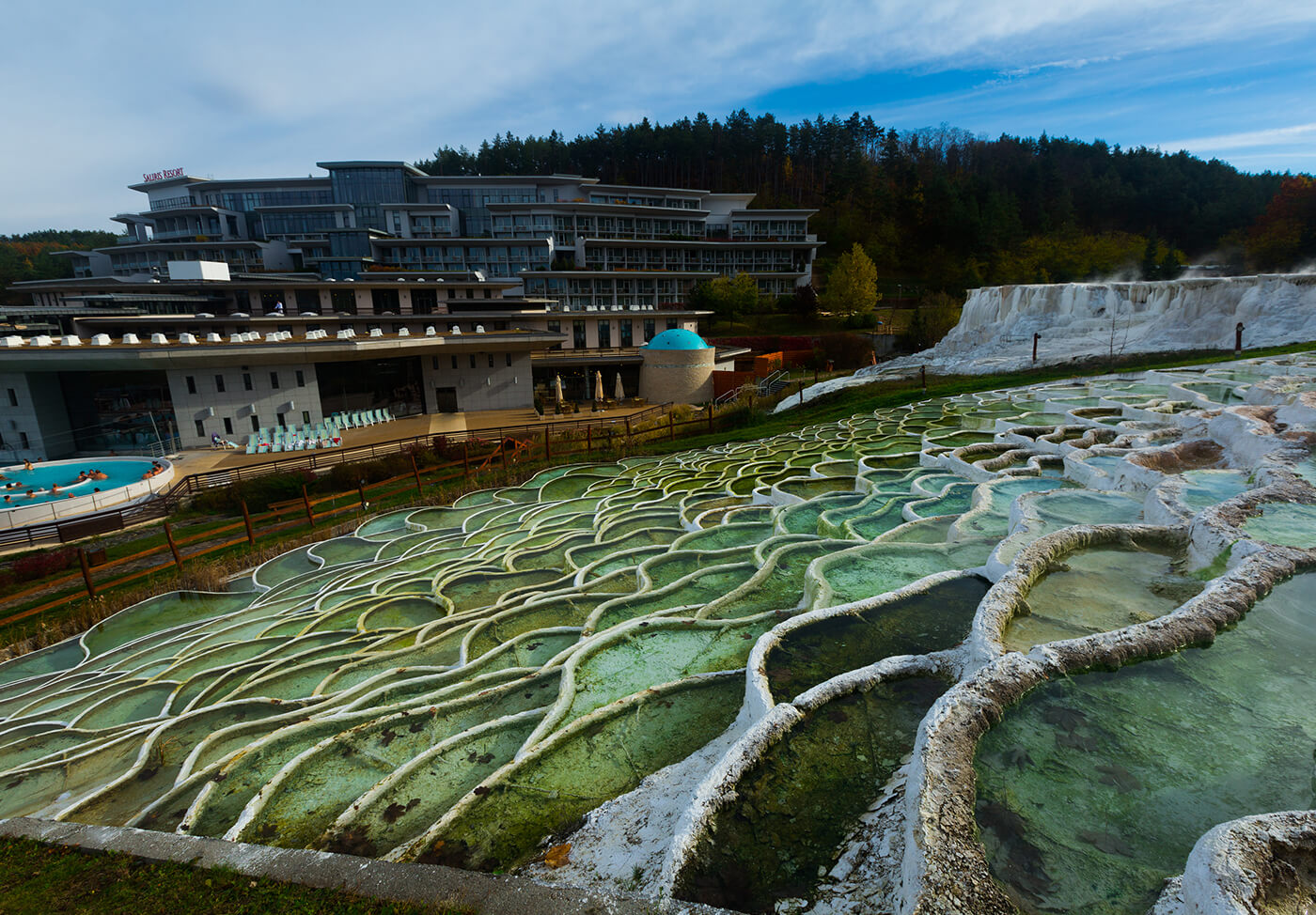 Egerszalok’s Terraced Thermal Water Spa Pools are well worth a visit ...